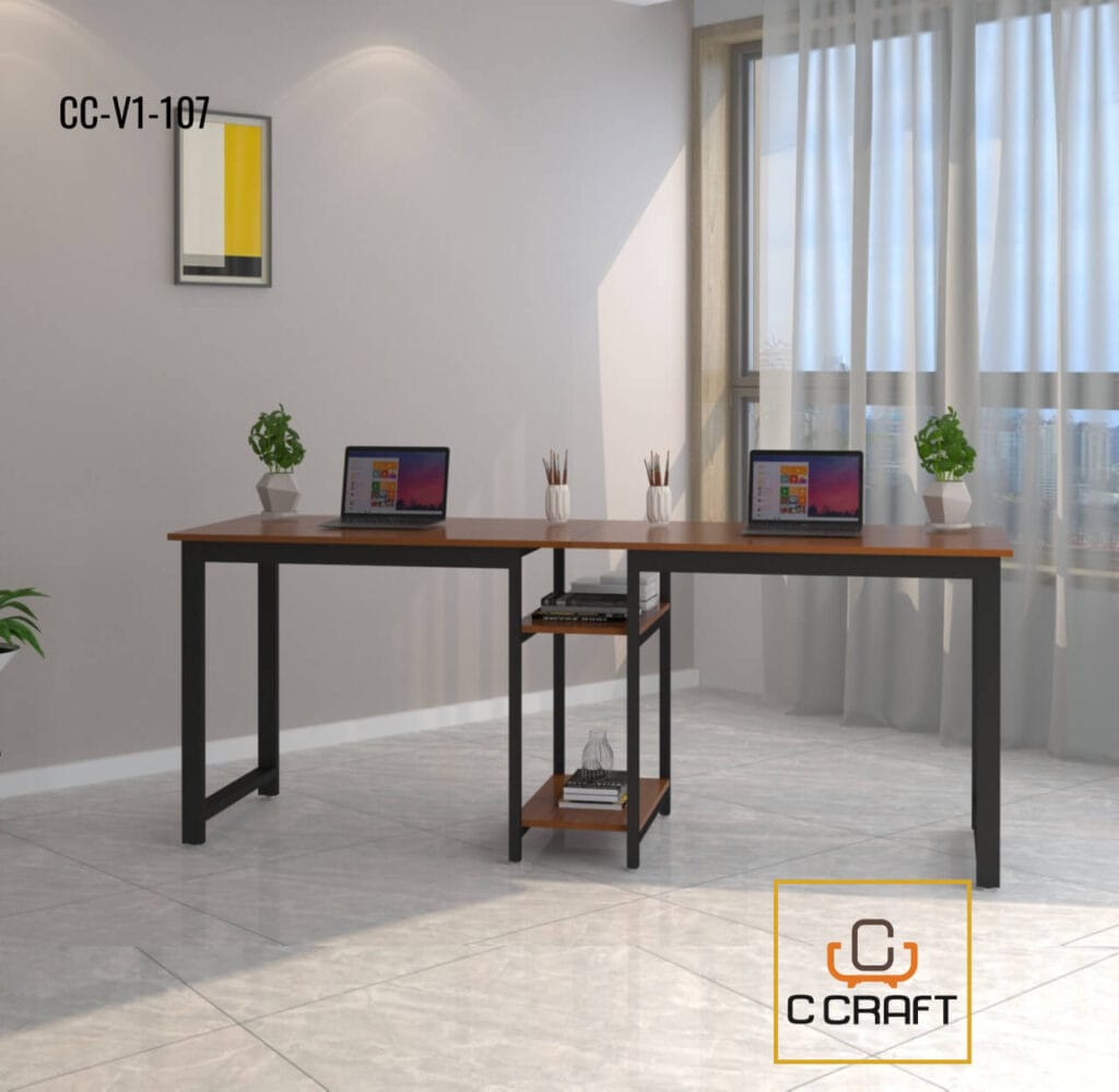 Simple Double Seater Working Desk | CCT-V1-107 | C-Craft